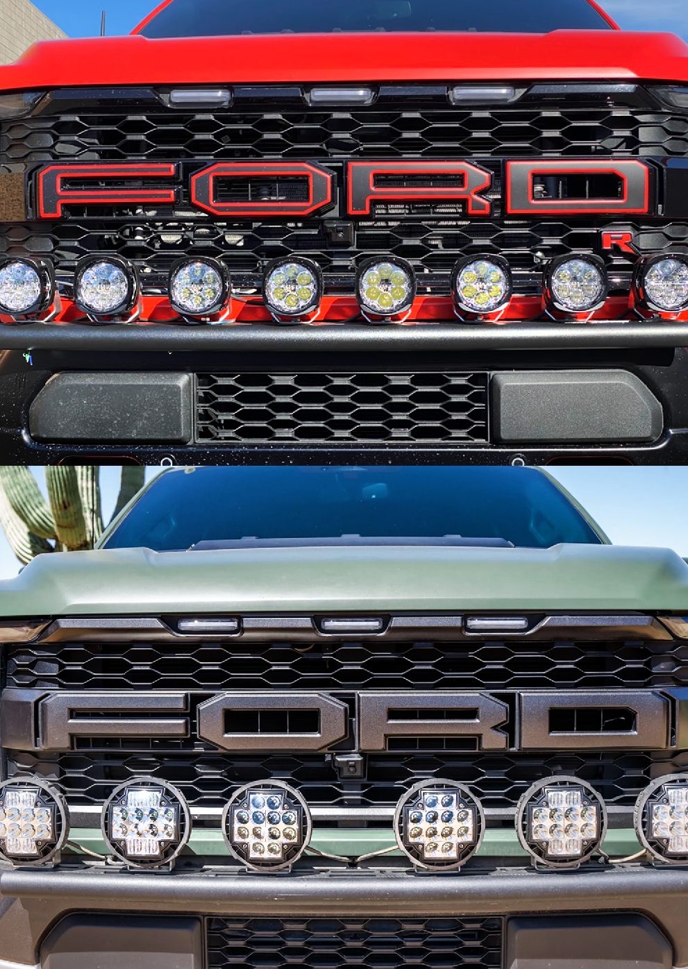Gen 3 Raptor Front Light Mount Kit (stock bumper) - Use Any Light ...